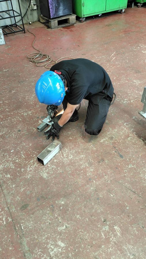 Always Work Using Safety Equipment Stock Image - Image of wall, iron ...