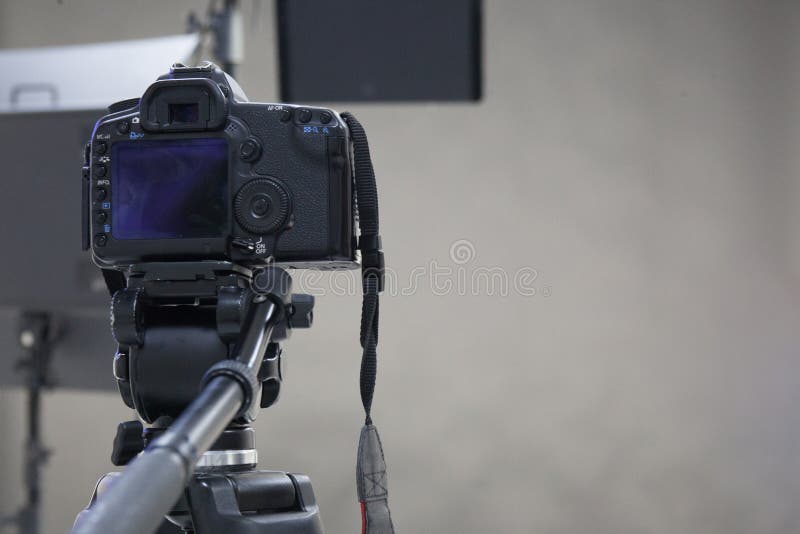 The Work of a Video Camera in the Studio Stock Photo - Image of rooms ...
