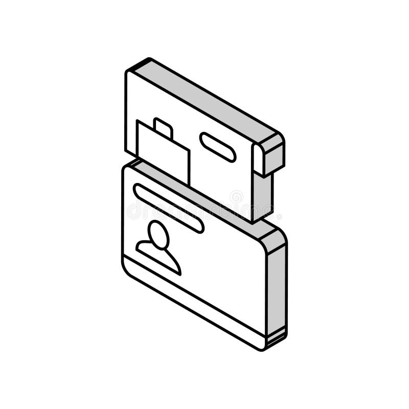 Work Visa Isometric Icon Vector Illustration Stock Vector ...