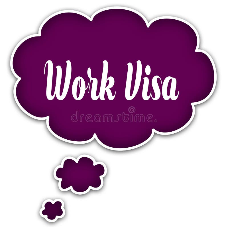 Work Visa Application Concept Icon Stock Vector - Illustration of ...