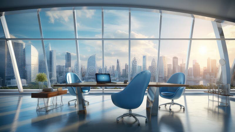 Work Wave Office Background Stock Illustration - Illustration of ...