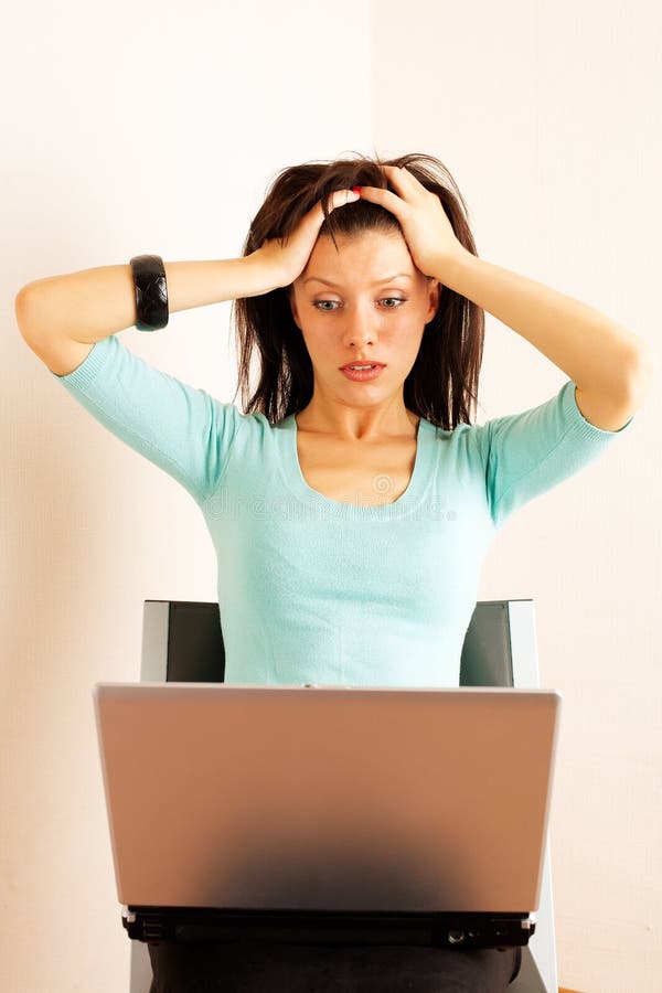 Work without weekend stock image. Image of woman, thinking - 17103319