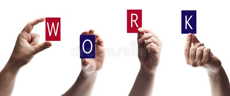 Work word stock photo. Image of standing, together, creativity - 22545054