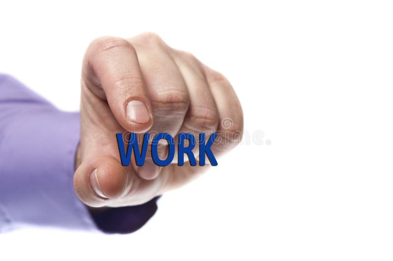 Work word stock image. Image of message, blue, concept - 22545115