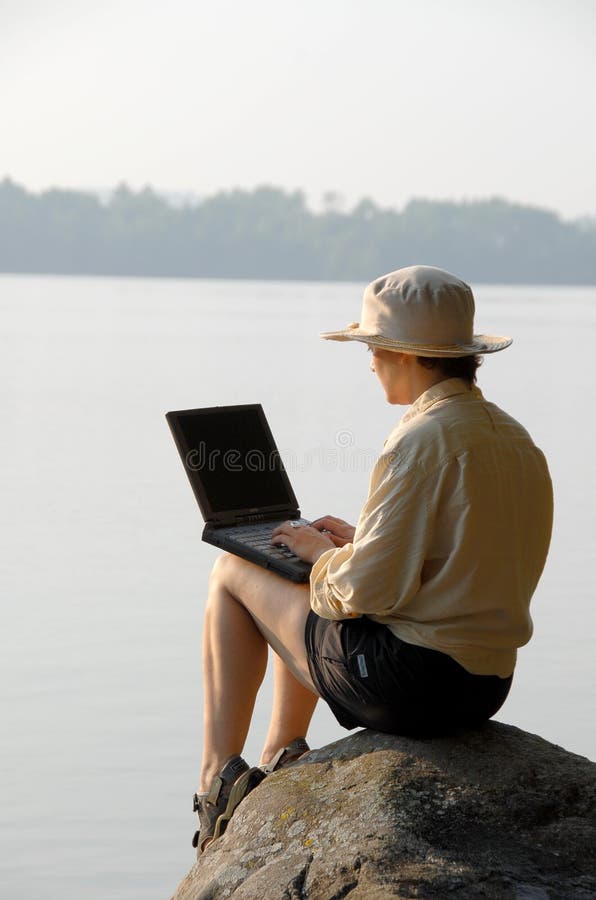 Workaholic stock photo. Image of workaholic, river, leisure - 1006326