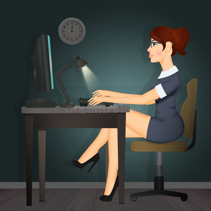 Workaholic Woman Stock Illustrations – 700 Workaholic Woman Stock ...
