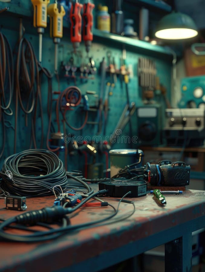 Tools and Equipment Workstation Stock Image - Image of machinery ...