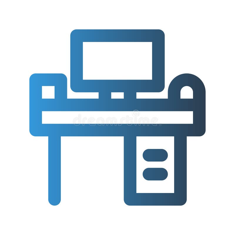 Workbench Outline Icon. with Gradient Colors Suitable for Interfaces ...