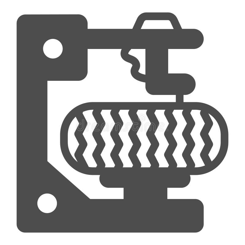 Workbench for Removing Tire Solid Icon, Car Service Concept. Vector ...