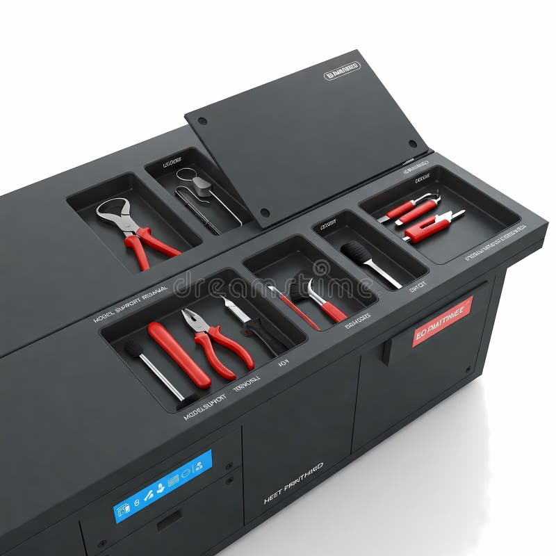 A Workbench for Storing Hardware Tools Stock Illustration ...