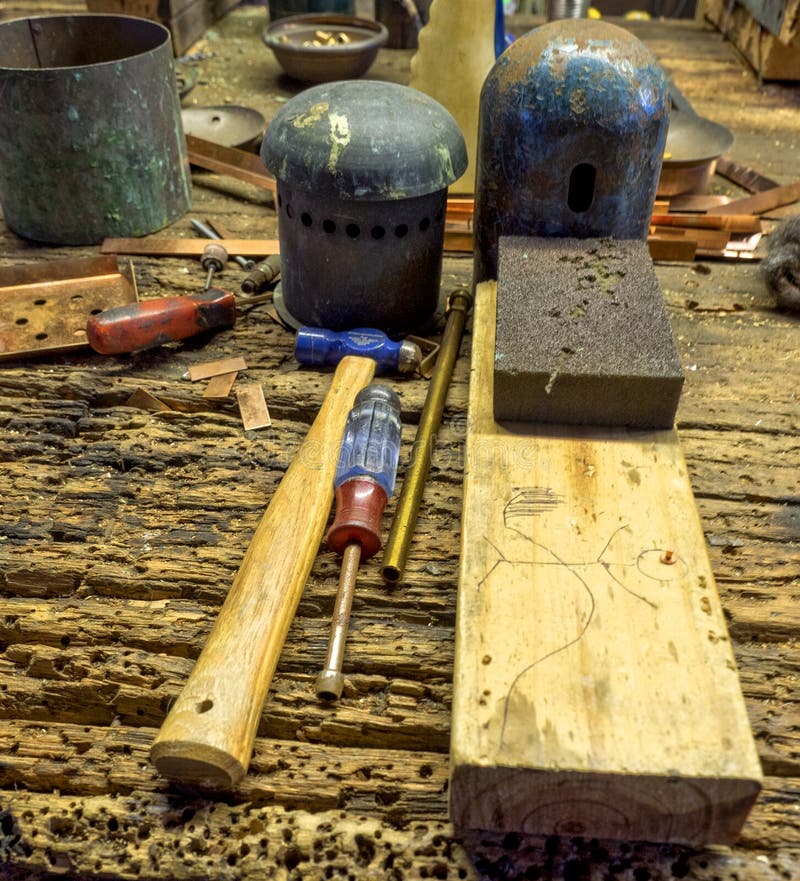 Workbench with tools stock photo. Image of workbench - 50307950