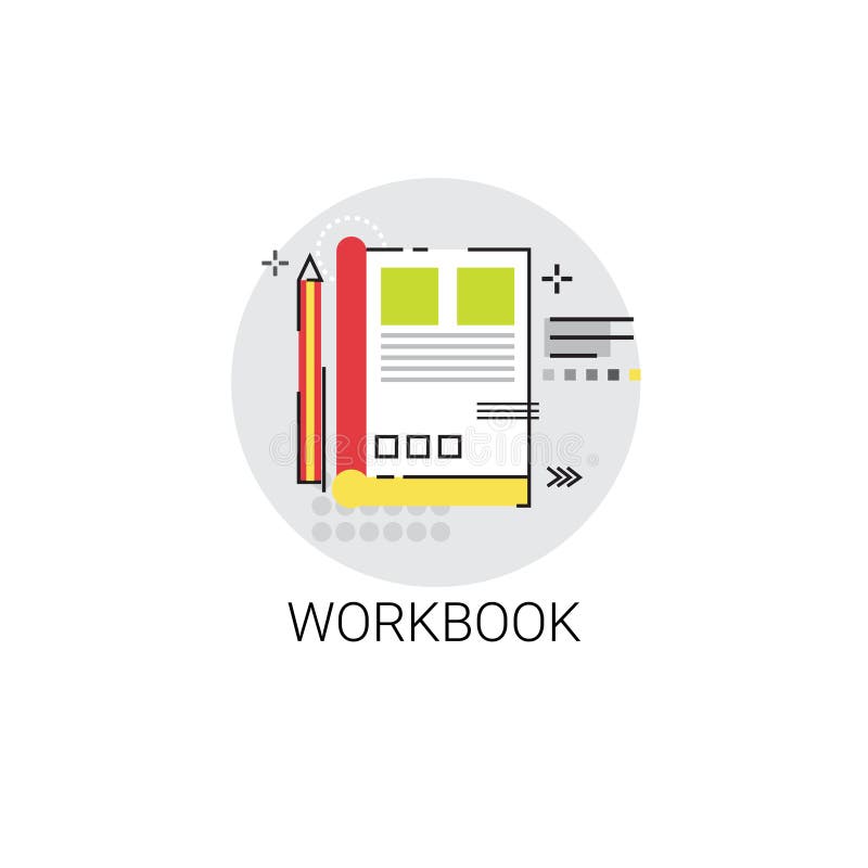 Workbook Notebook Writing Tool Icon Stock Vector - Illustration of ...