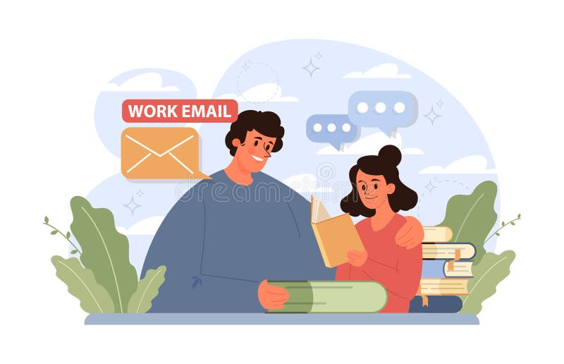 Workcation. Chatacter Working Away from the Office Stock Vector ...