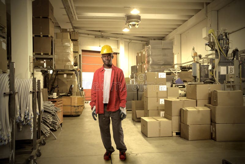 Worker in warehouse stock image. Image of professional - 11824611