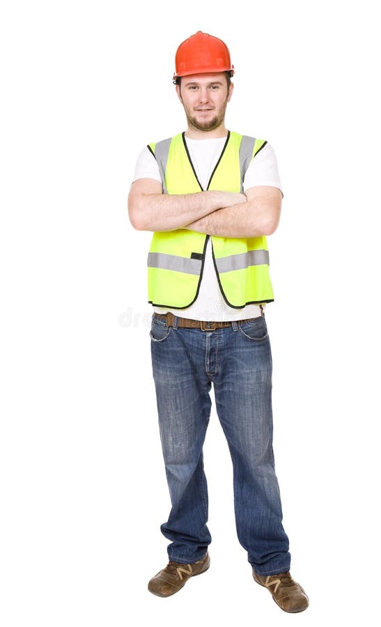 Worker stock photo. Image of handsome, labour, construction - 12955224