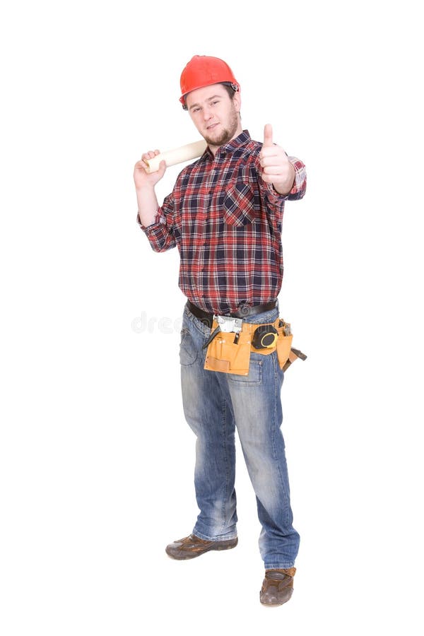 Average Construction Worker Stock Image - Image of person, building ...