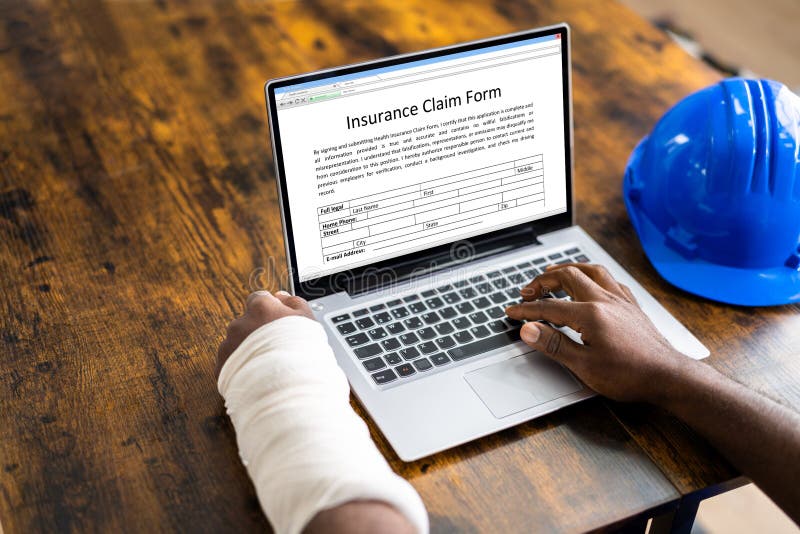 Worker Accident Insurance Disability Compensation Stock Image - Image ...