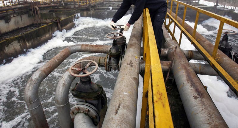 Activities at an Old Water Treatment Plant Showcasing the Maintenance ...