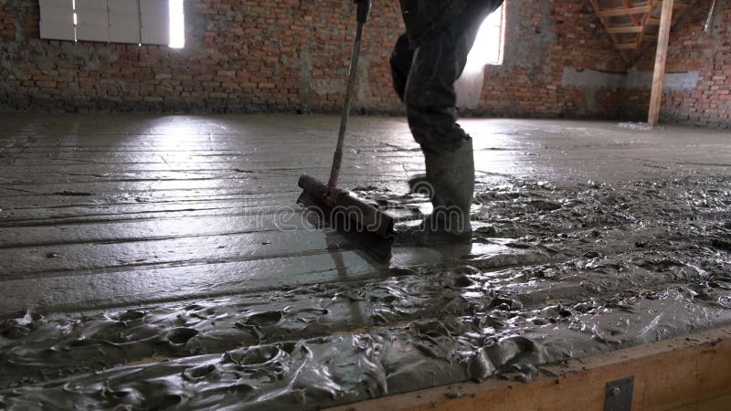 Foam Concrete Carcass of Building at Construction Site Stock Video ...