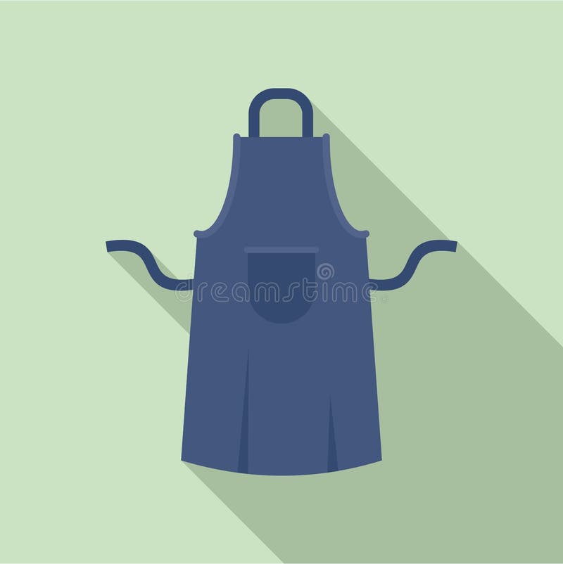 Worker Apron Icon, Flat Style Stock Vector - Illustration of bake ...
