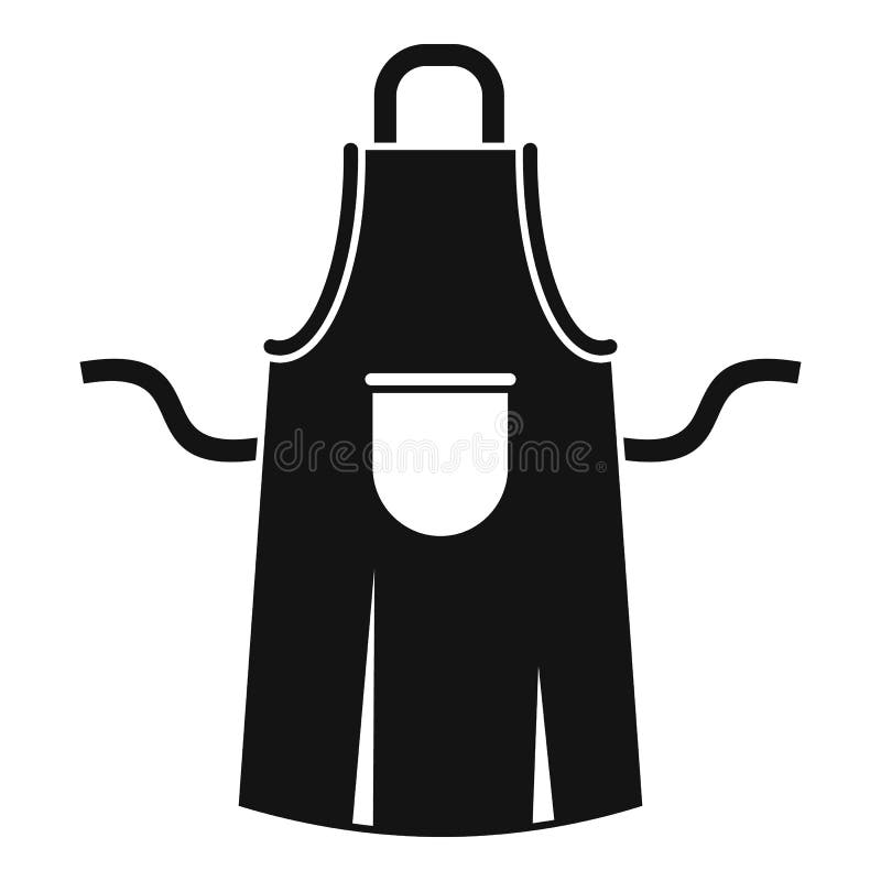 Worker Apron Icon, Flat Style Stock Vector - Illustration of bake ...