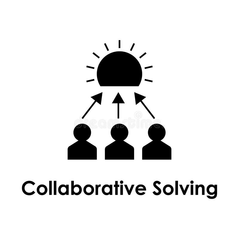 Collaborative Business Icons Set, Isometric Style Stock Vector ...