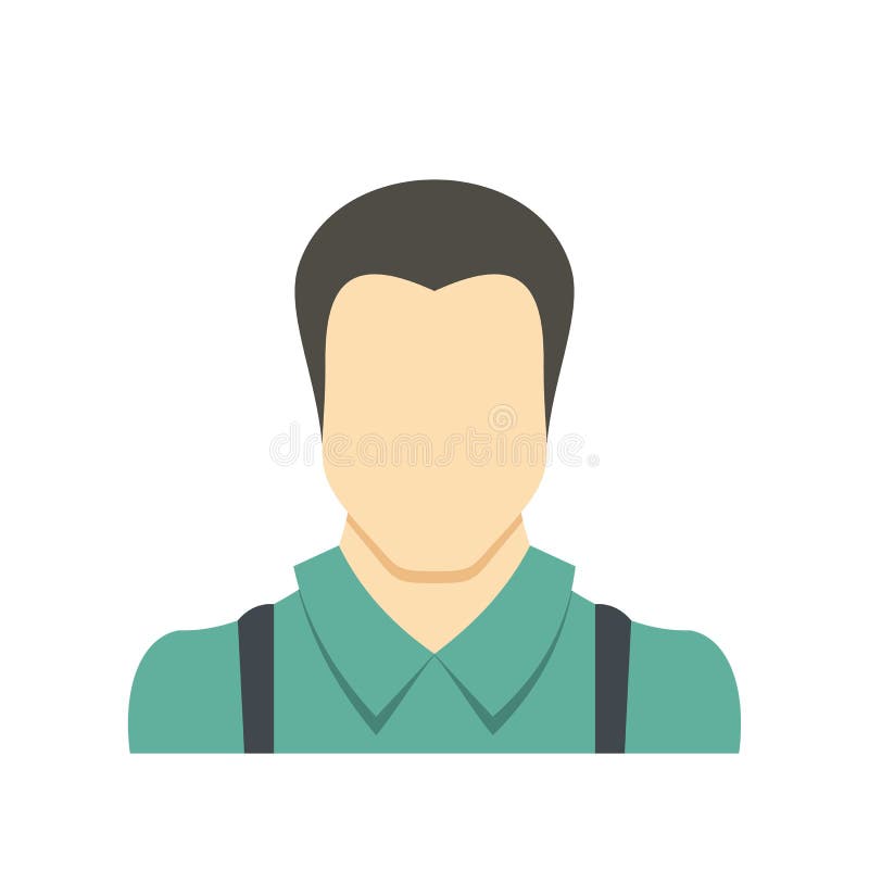 Worker Avatar Icon Vector Orange Stock Vector - Illustration of person ...