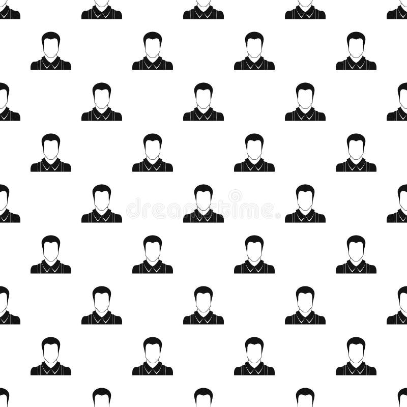 Worker Avatar Pattern Seamless Stock Illustration - Illustration of ...