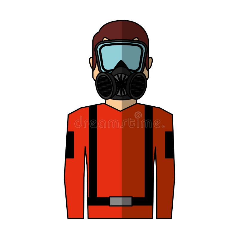 Worker Avatar with Safety Suit Stock Illustration - Illustration of ...