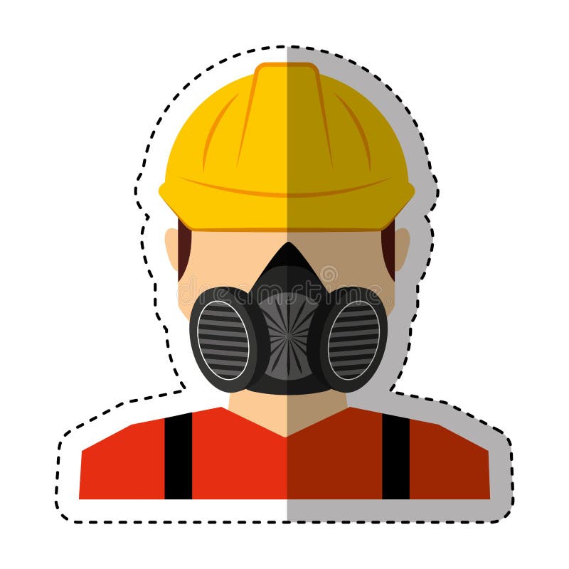Worker Avatar with Safety Suit Stock Vector - Illustration of icon ...