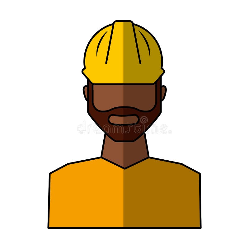 Worker Avatar with Safety Suit Stock Vector - Illustration of design ...