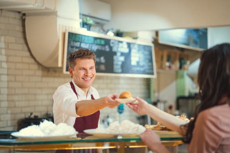 Bakery stock photo. Image of person, adult, cafe, portrait - 90727580