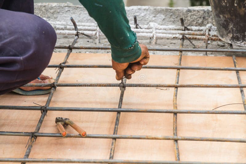 Worker bending steel stock photo. Image of working, labor - 42214308
