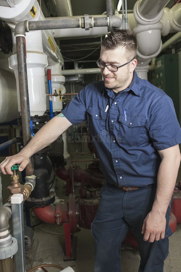 Worker boiler stock image. Image of surveillance, serviceman - 51078703