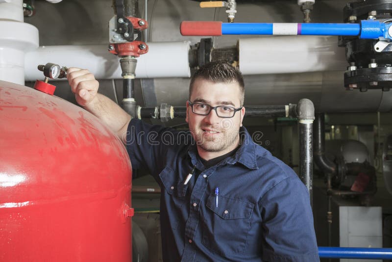 Worker boiler stock image. Image of worker, equipmentengineer - 51078789