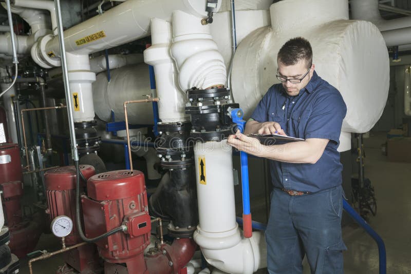Worker boiler stock image. Image of engine, inspector - 51079185