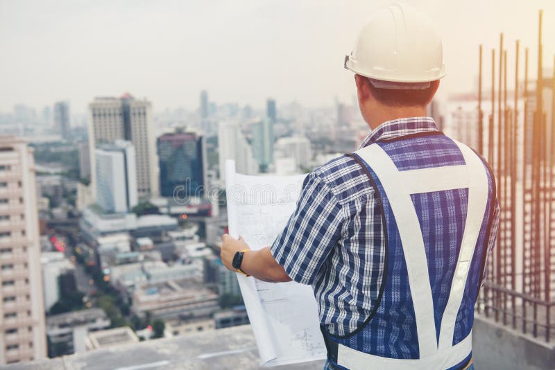 The Worker Builder Foreman Engineering Occupation Working Stock Image ...