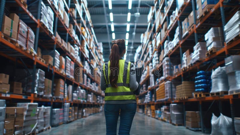 The Worker Checking Inventory. AI Generated Stock Photo - Image of ...