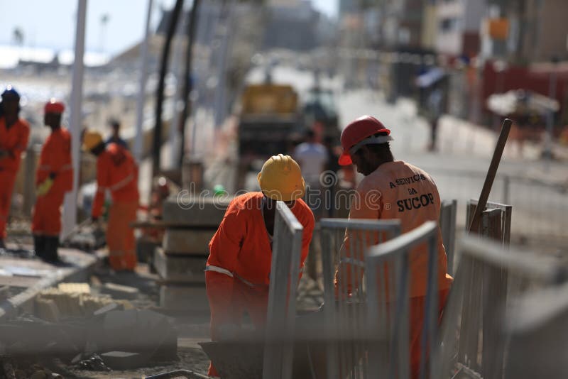 Worker in Civil Construction Work Editorial Image - Image of concept ...