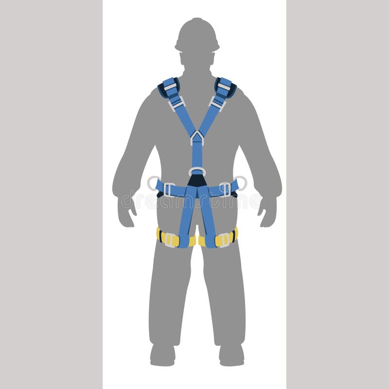 Worker Safety Belts , Vector Illustration , Flat Style Stock Vector ...