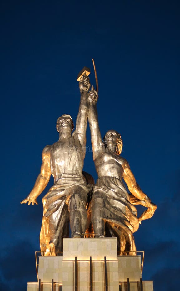 The Worker & the Collective Farm Editorial Stock Photo - Image of ...