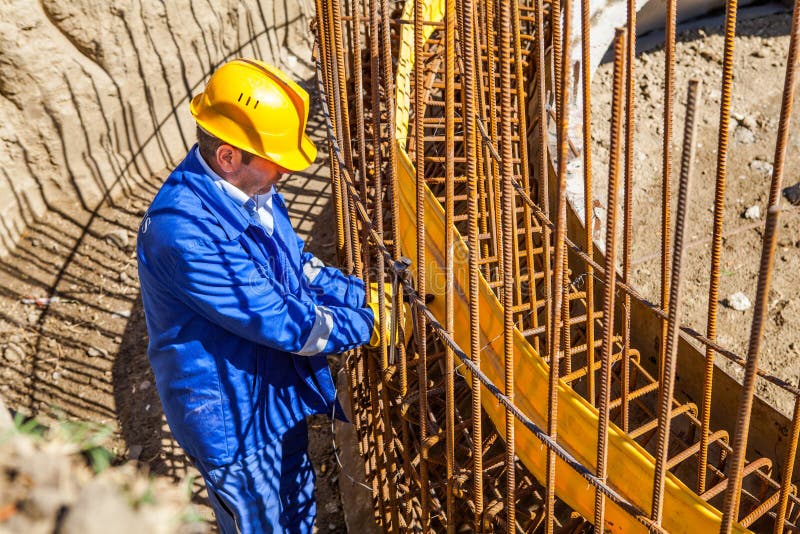 Worker connecting frame editorial stock photo. Image of builders - 83579618