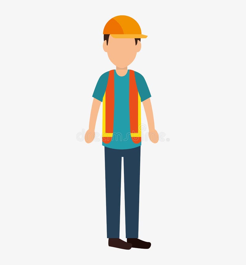 Worker Construction Avatar Icon Stock Vector - Illustration of symbol ...