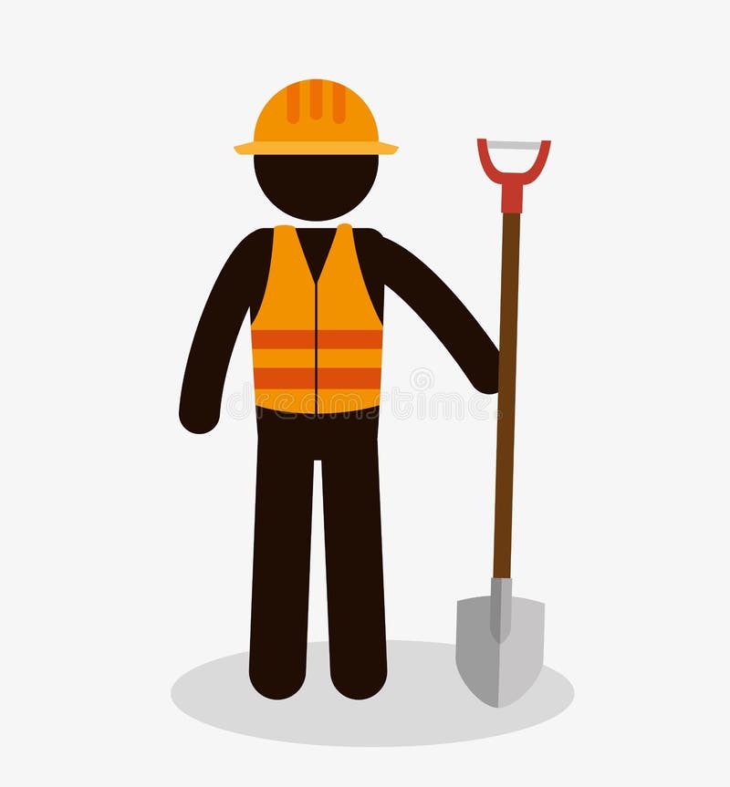 Worker Construction Avatar Icon Stock Vector - Illustration of symbol ...