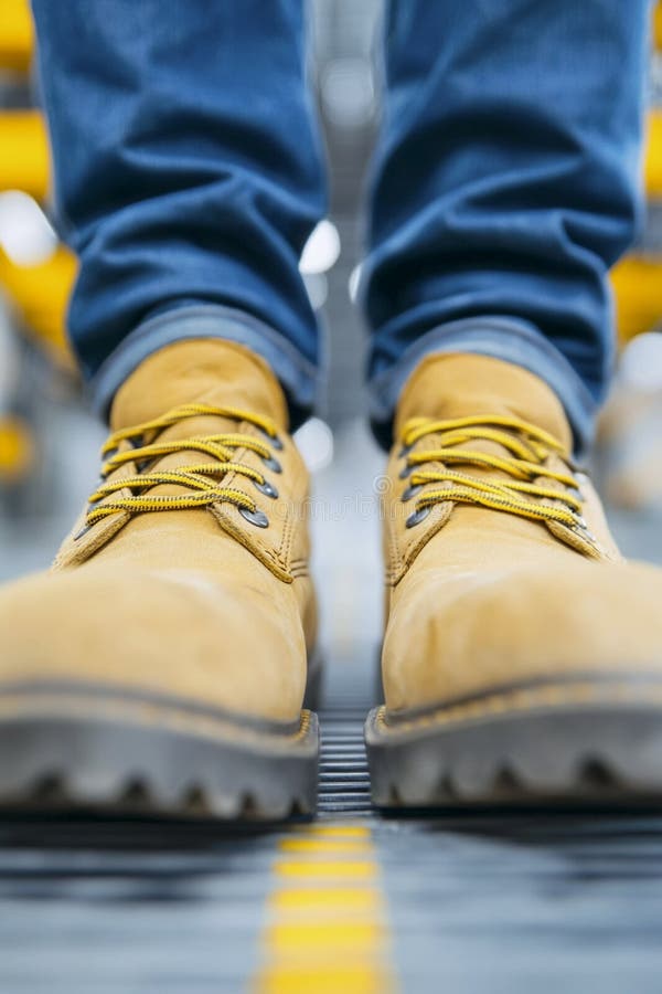 Worker in Construction Boots, Generative AI Stock Photo - Image of ...