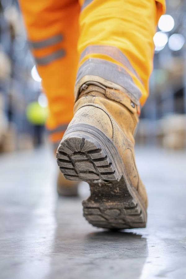 Worker in Construction Boots, Generative AI Stock Image - Image of ...