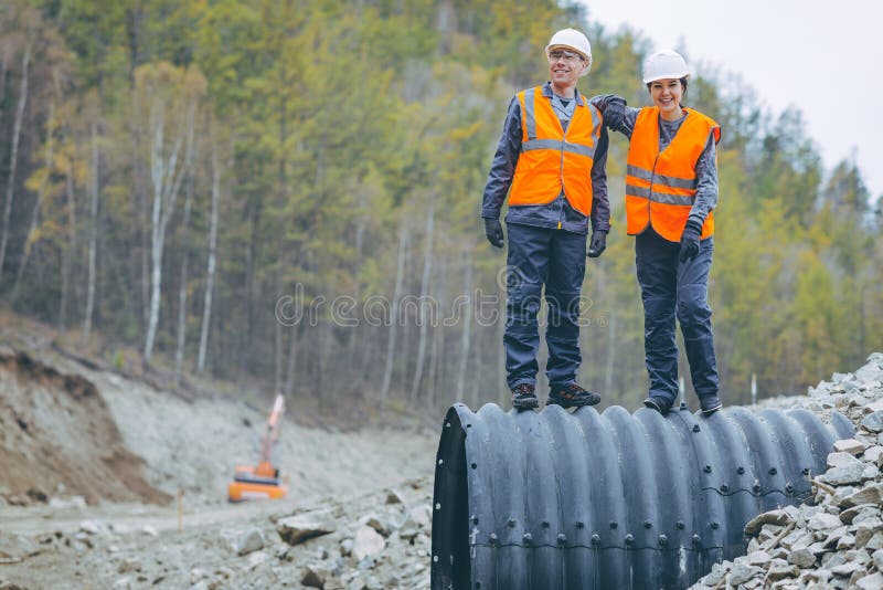 Worker construction build stock image. Image of highway - 100885853