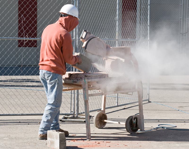 Worker Cutting Metal Studs stock photo. Image of caucasian - 6743512
