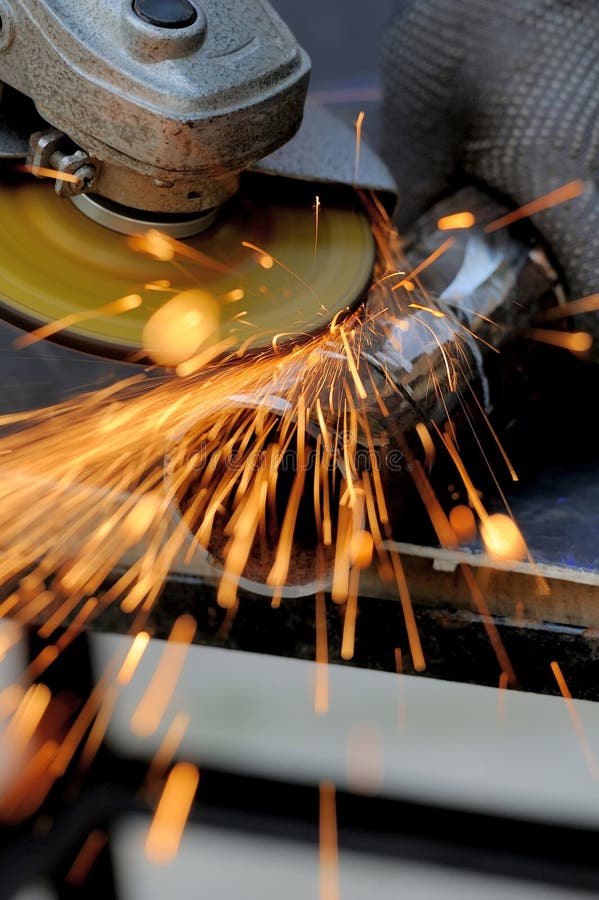 GRINDING colour METAL stock image. Image of texture, closeup - 4195449