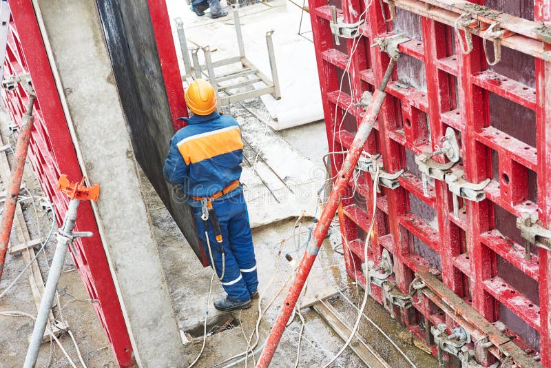 Construction falsework stock image. Image of building - 6115165